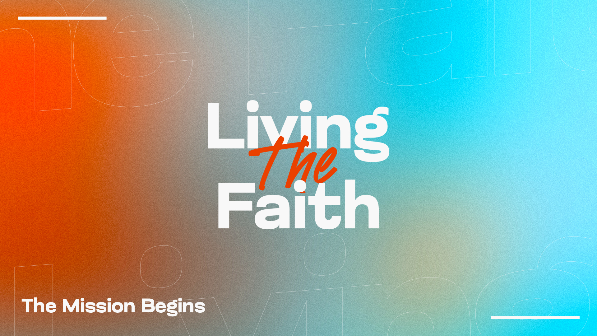 2024-04-07 Living the Faith – The Mission Begins Sermon – Rev. Andrew ...